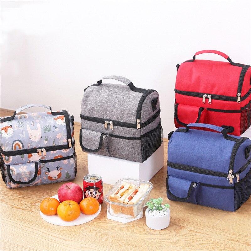2 Layer Waterproof Lunch Box Bag Leakproof Thermal... – Grandado