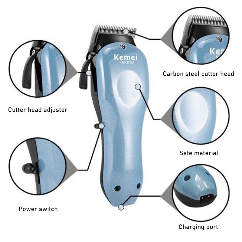 Kapper Cardless Tondeuse Mannen Oplaadbare Tondeus... – Grandado