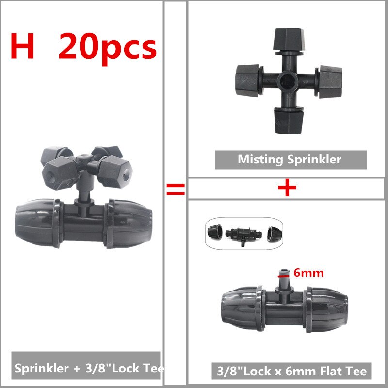 Black 4-Ways Misting Sprinkler Automatic Watering ... – Grandado