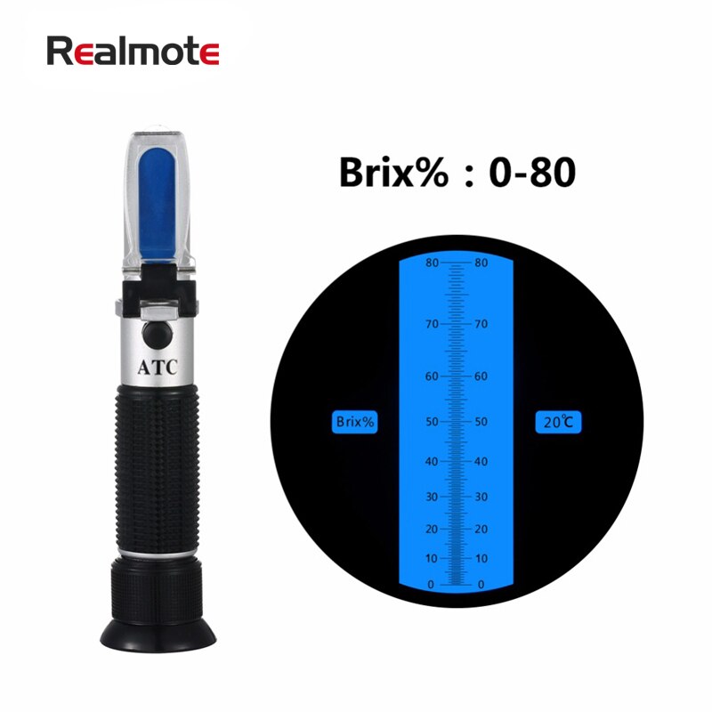 Realmote håndholdt brix 0-80% refraktometer atc k... – Grandado