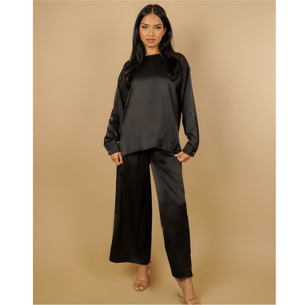 Eid 2 Pieces Muslim Sets Abaya Turkey Caftan Kafta... – Grandado