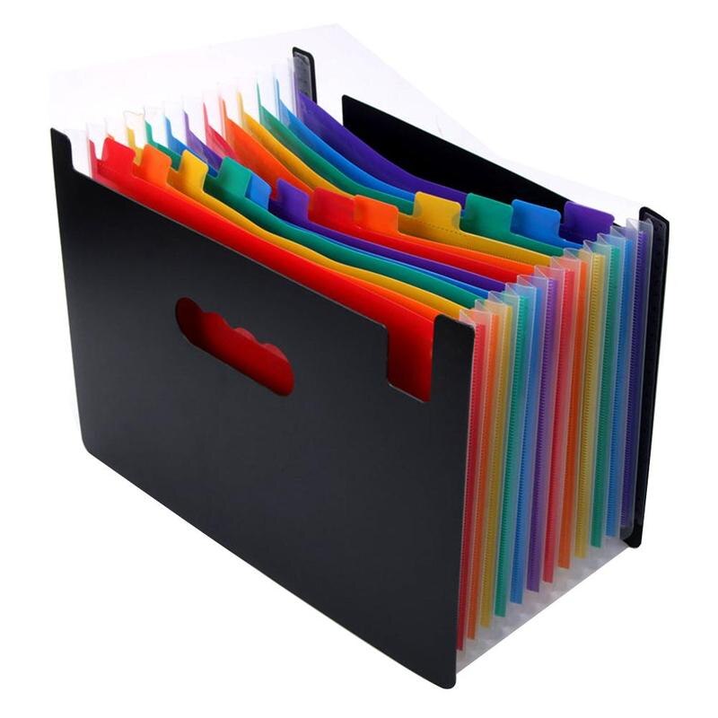 12 Layer Organ Bag File Holder A4 Document Bag Rai... – Grandado