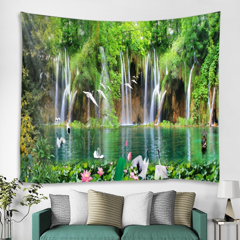 3D Mooie Landschap Landschap Hippie Muur Bohemian ... – Grandado