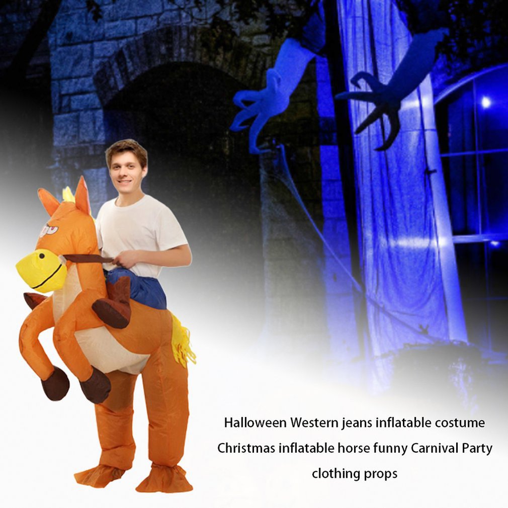 Halloween Western Cowboy Inflatable Costume Funny ... – Grandado