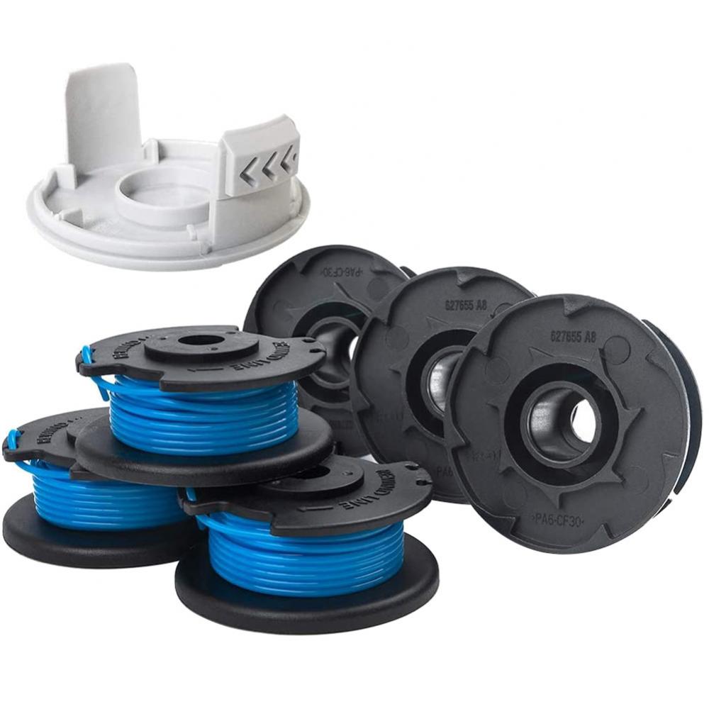 6Pcs Weeding Nylon Line Replacement Spools with 1 ... – Grandado