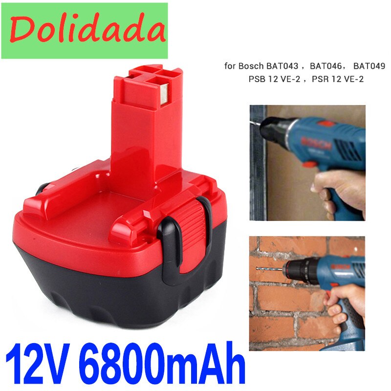 12V 6800mAh Ni-MH Battery for Bosch 12V Drill GSR ... – Grandado