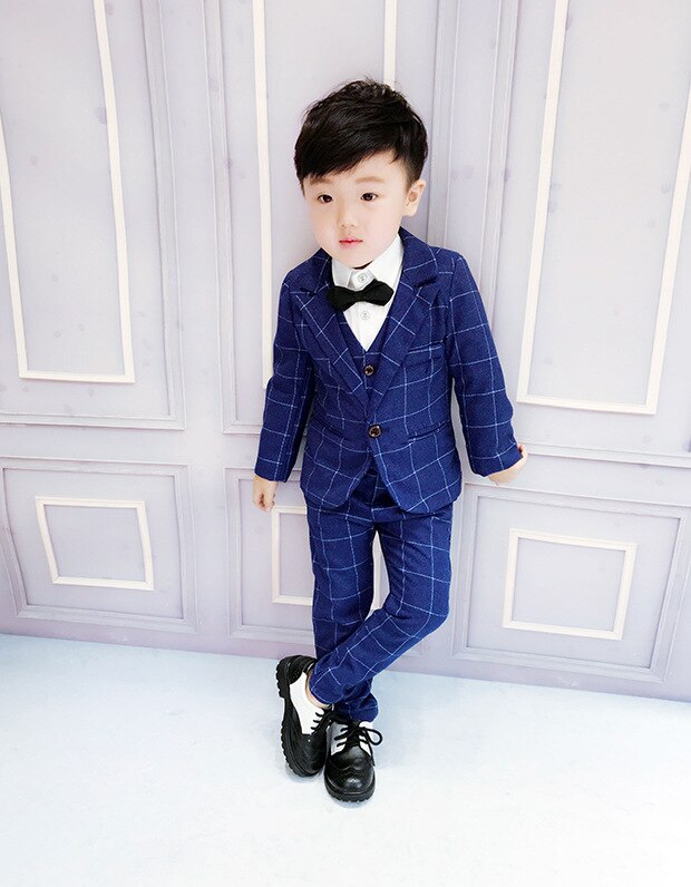 lattice Children Suit Boys Suits Kids Blazer Boys ... – Grandado