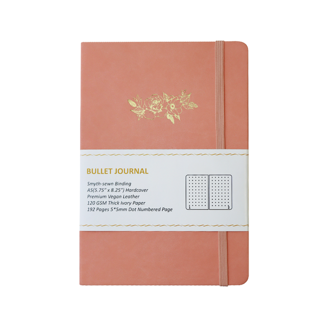 No Bleeding A5 Hard Vegan Leather Cover Candy Colo... – Grandado