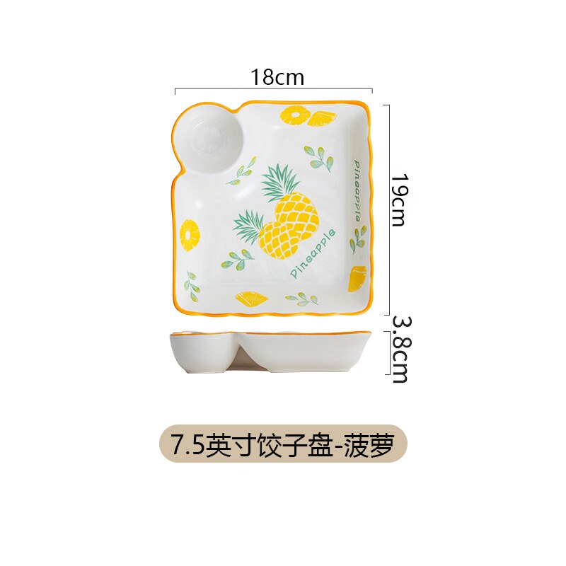 Ceramic Dumpling Plate Cute Breakfast Plate Baking... – Grandado