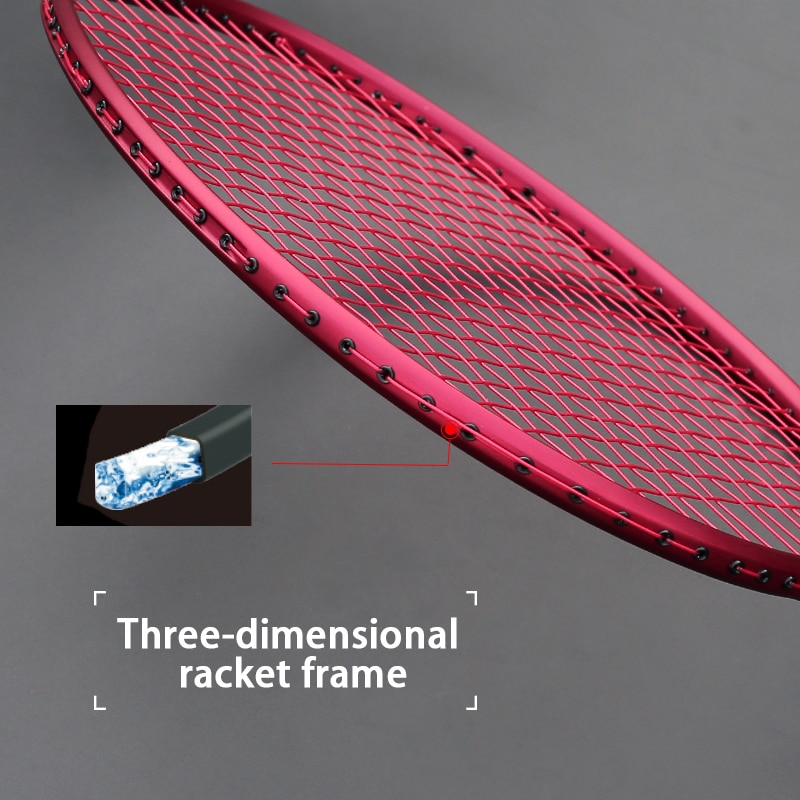 Ultralight 5U Carbon Fiber Badminton Rackets Snare... – Grandado