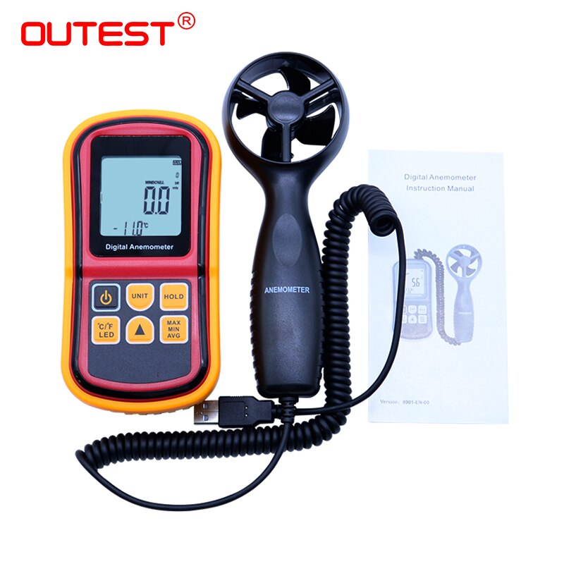 GM8901 0~45m/s High Accuracy Anemometro LCD Displa... – Vicedeal