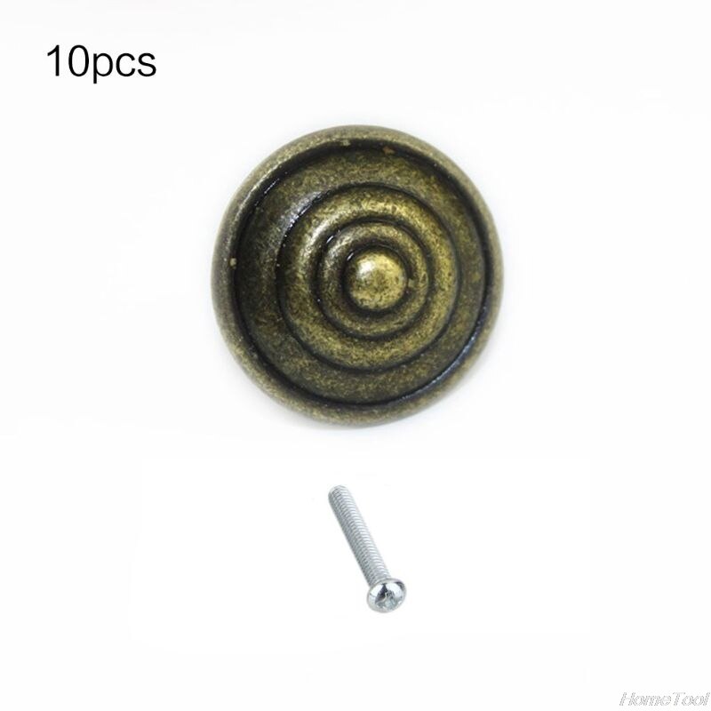 Door Knobs Set of 10 Drawer Buttons Vintage Brass ... – Grandado