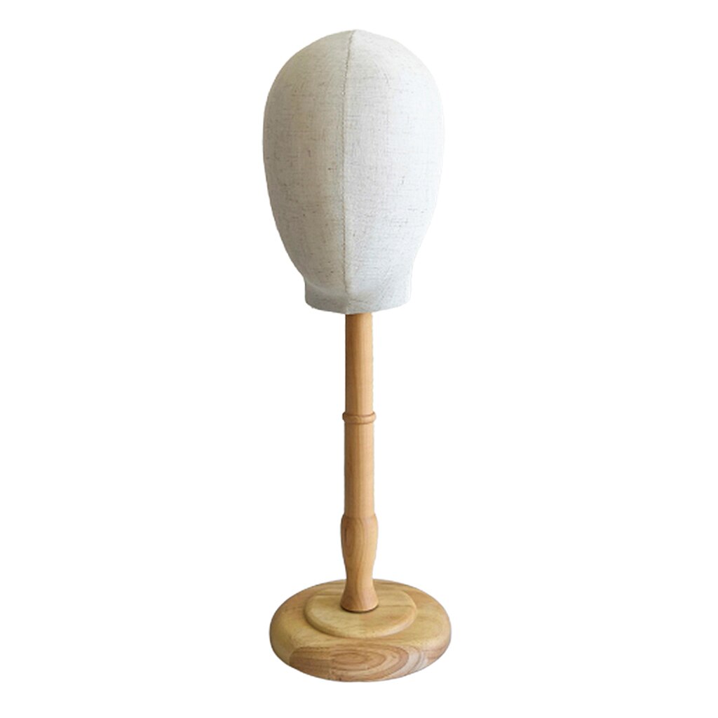 Canvas Block Head Manikin Wig Display Head Set for... – Grandado