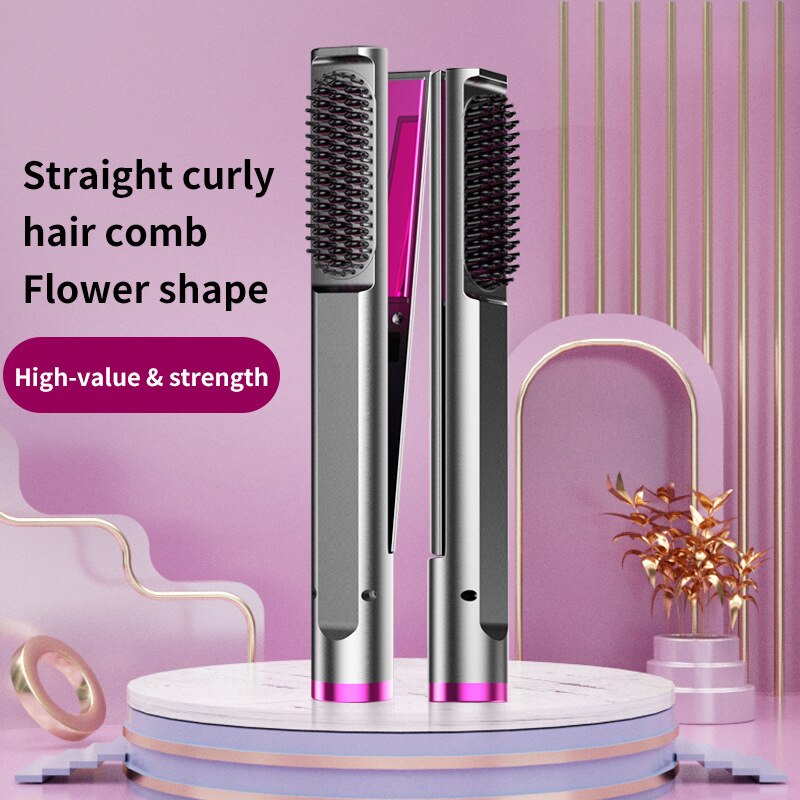 3 In 1 Multi Hair Comb Hair Curlers Straighten Bru... – Vicedeal