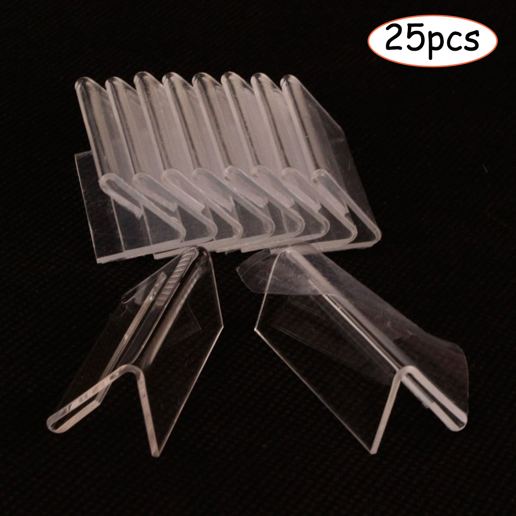 25pcs Price Tag Label Stand Mini Clear Sign Displa... – Grandado
