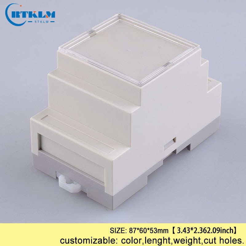 Din rail box plastic electronics project box abs c... – Grandado