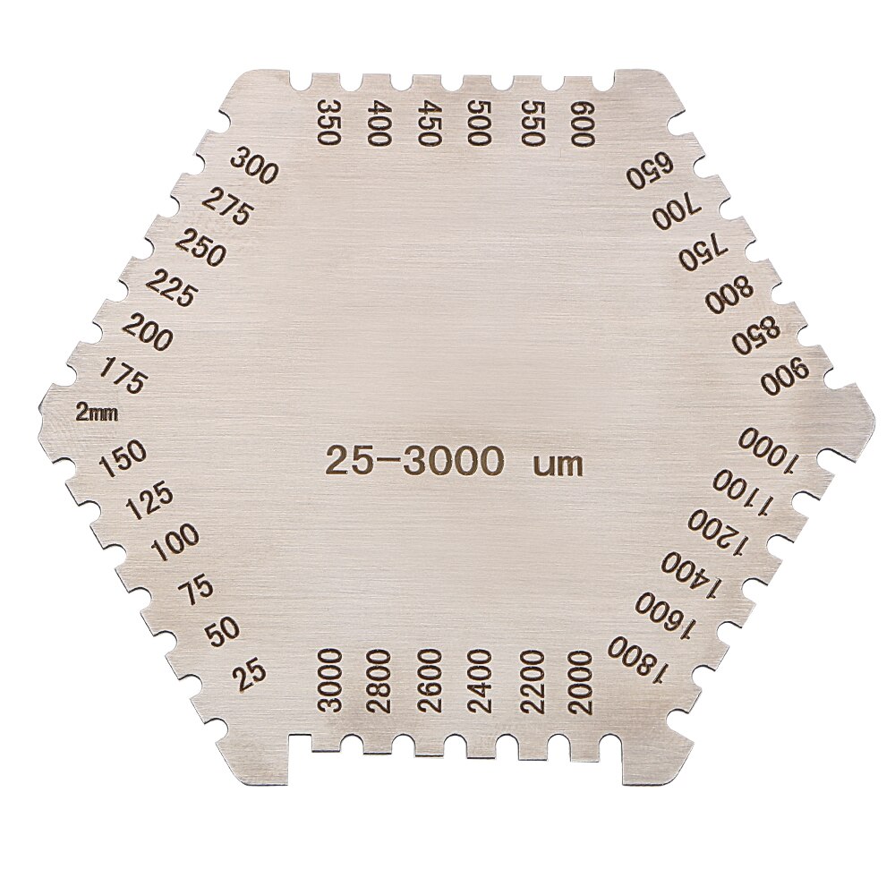 NICEYARD Wet Film Comb Stainless Steel Hexagon Wet... – Grandado