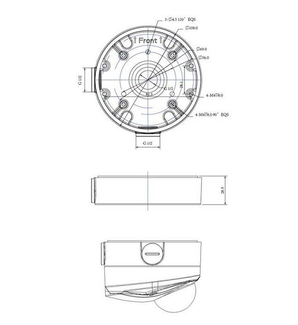 DAHUA Waterproof Junction Box PFA139 Grandado DAHUA Waterproof Junction Box PFA139 Grandado