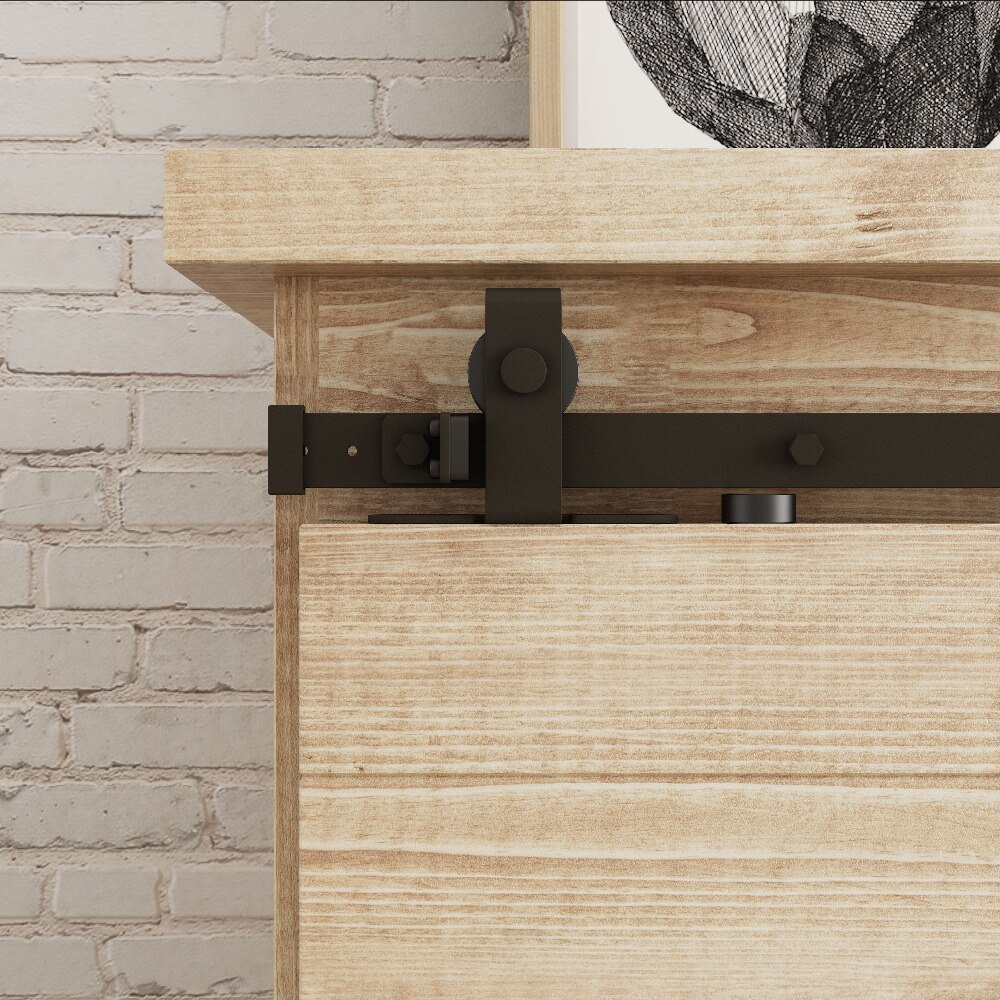 DIYHD 39" Black Top Mount Mini Barn Door Roller Ca... – Grandado