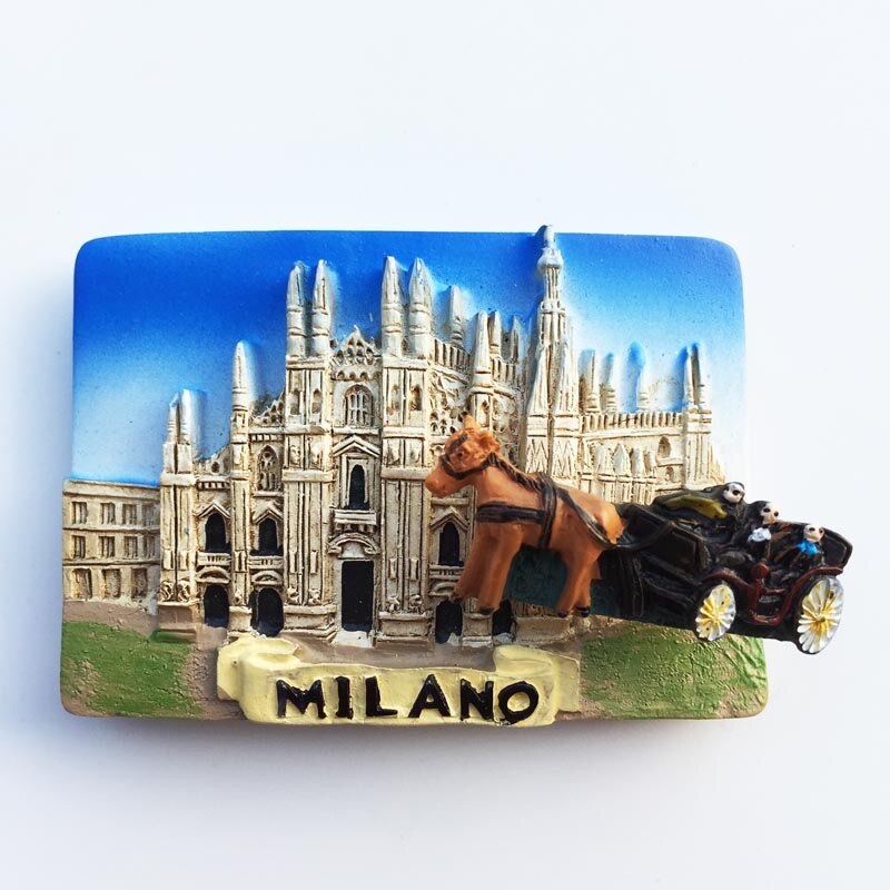 Italian Fridge Magnet Souvenirs Genova Milano Cala... – Grandado