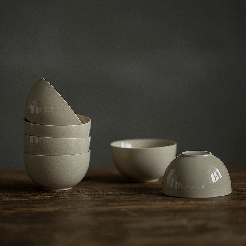 Vegetal Gray Kung Fu Tea Cup China Gray Master Cup... – Grandado