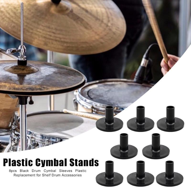 8pcs Drum Cymbal Sleeves Set Plastic Cymbal Stands... – Grandado