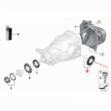 Rear differential half shaft oil seal Suitable for... – Grandado