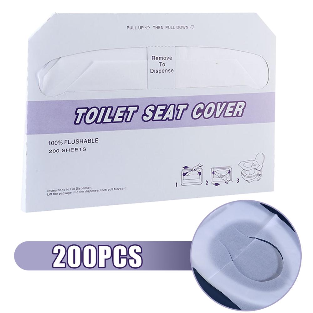 200 Sheets/Box Disposable Toilet Seat Cushion Pape... – Grandado