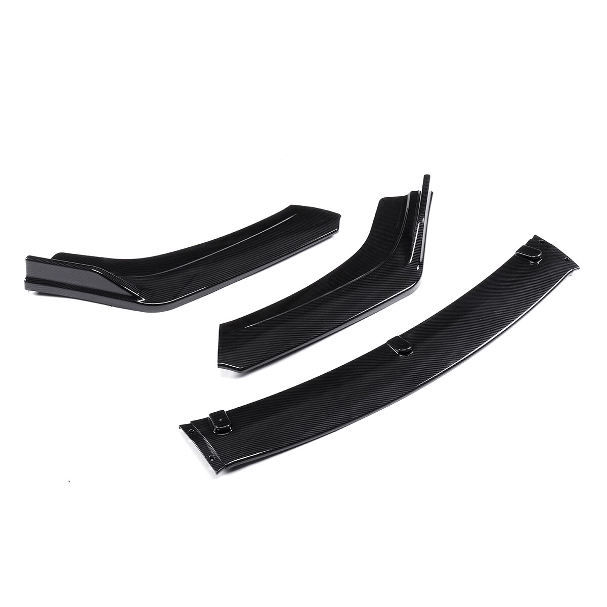 Carbon Fiber Look / Black 3pcs Car Front Lower Bum... – Grandado