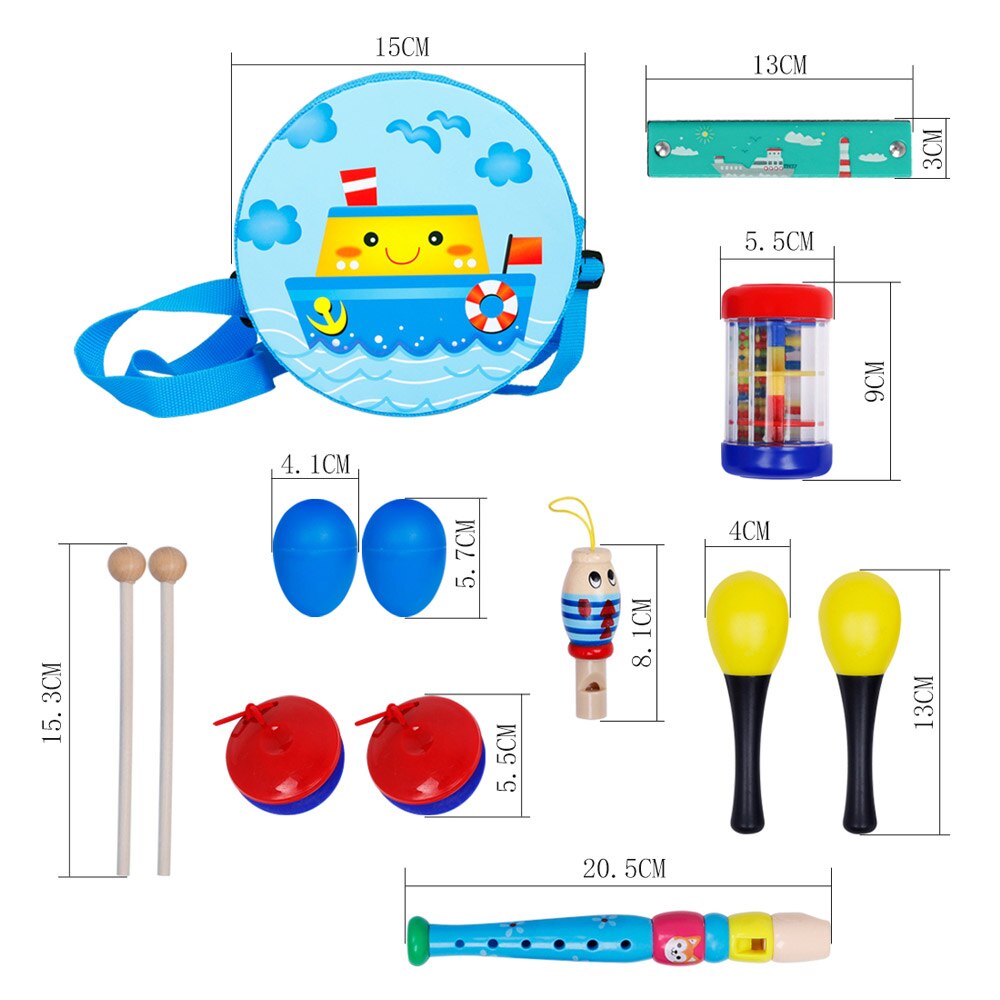 Musical Toys Set Percussion Instrument Band Rhythm... – Grandado