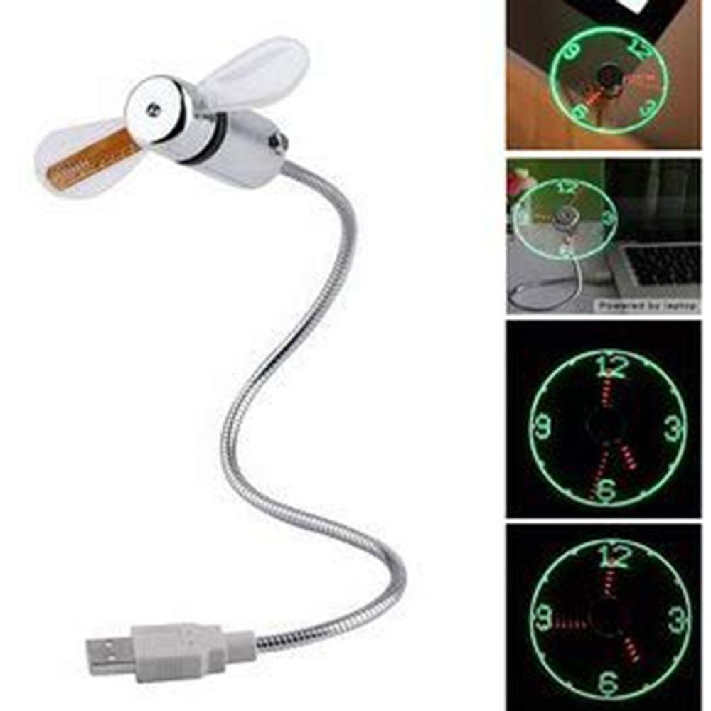 Usb Kleine Ventilator Usb Kleurrijke Fan Usb Klok ... – Vicedeal