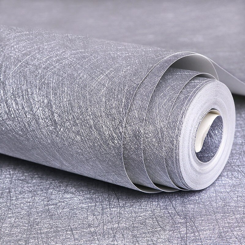 Moderne Eenvoudige Zijde Wit Behang Effen Kleur Pl... – Grandado