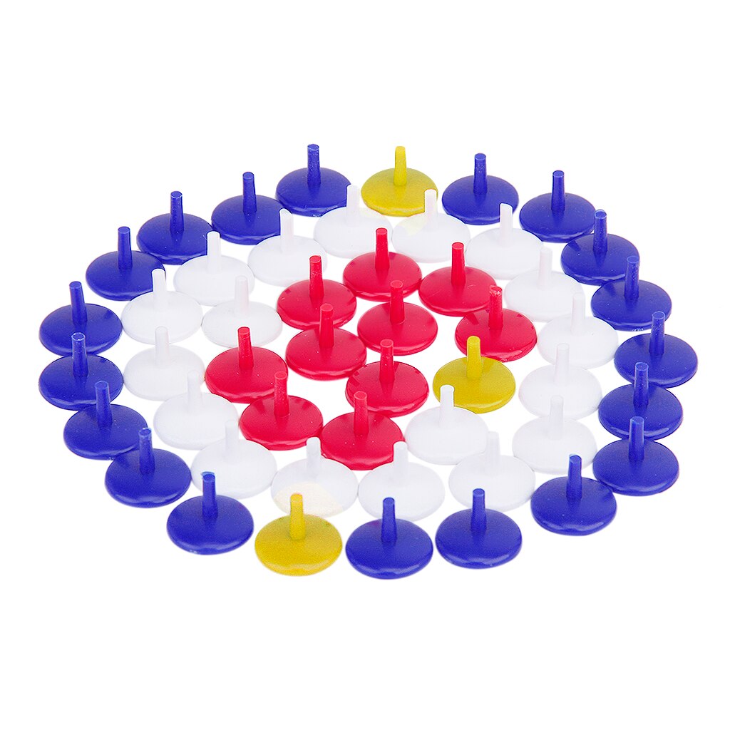 50pcs Golf Position Marker Plastic Flat Round Plas... – Grandado