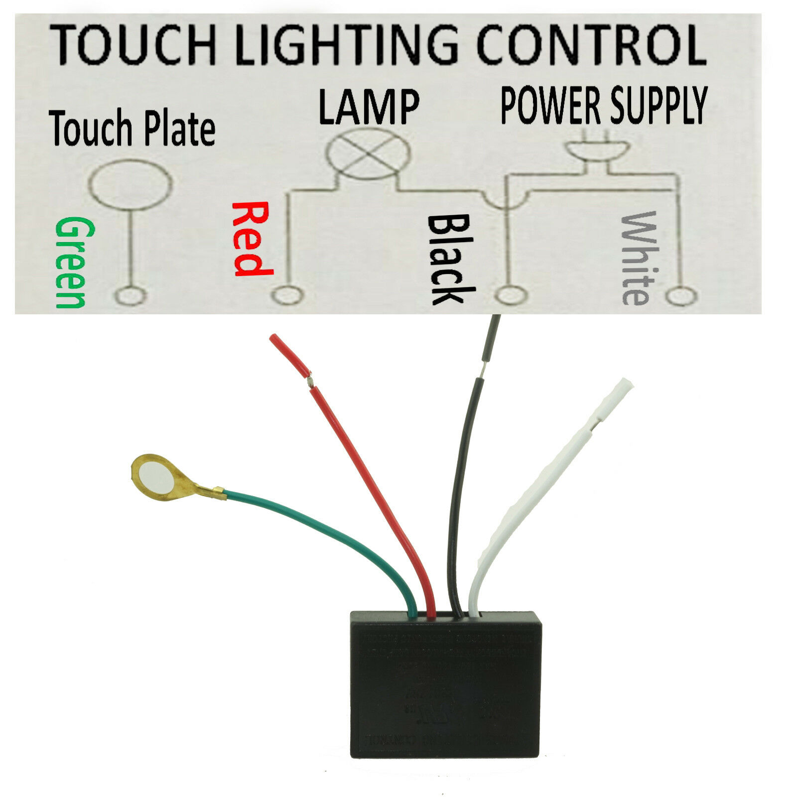 120 Volt Touch Lighting Control Sensor Dimmer Halo... – Grandado