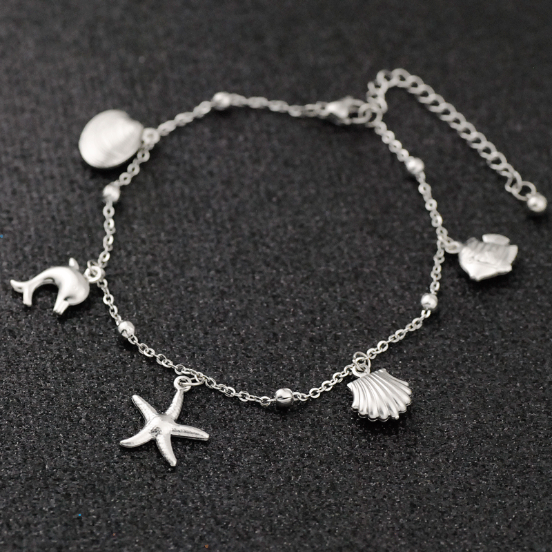 Starfish Dolphin Scallop Tropical Fish Pendant Sta... – Grandado