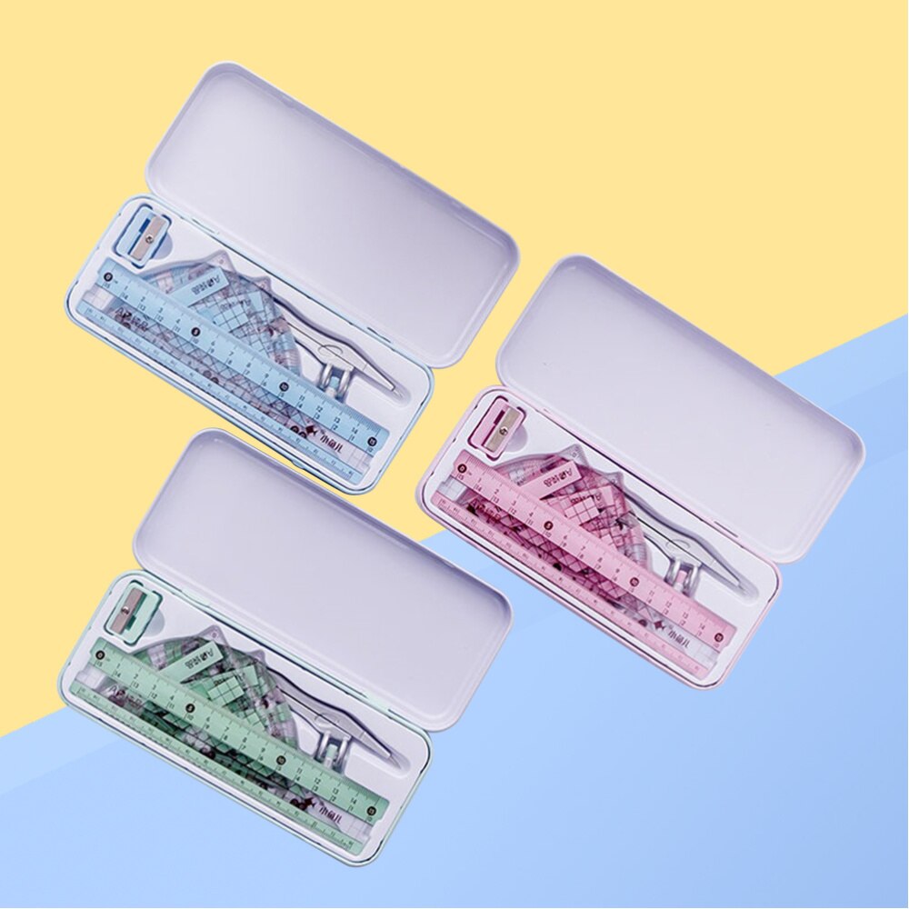 8pcs Compasses Straight Ruler Triangle Ruler Penci... – Vicedeal