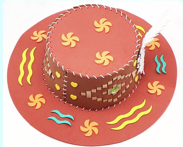 Funny colorful DIY EVA Cartoon Hats toys for child... – Vicedeal