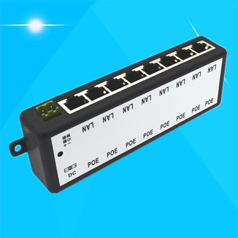 8 Ports POE Injector Splitter for CCTV Networks Ca... – Grandado
