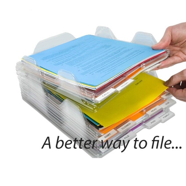 10pcs/set File Storage Rack Document Organizer A4 ... – Vicedeal