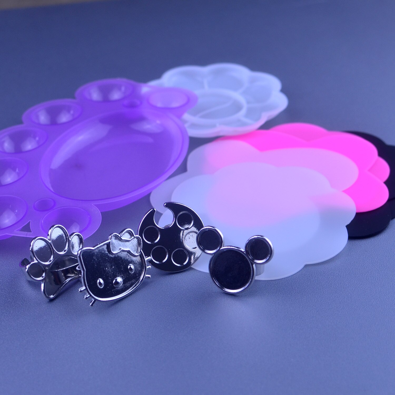 mini paint tray plastic small color palette artist... – Grandado