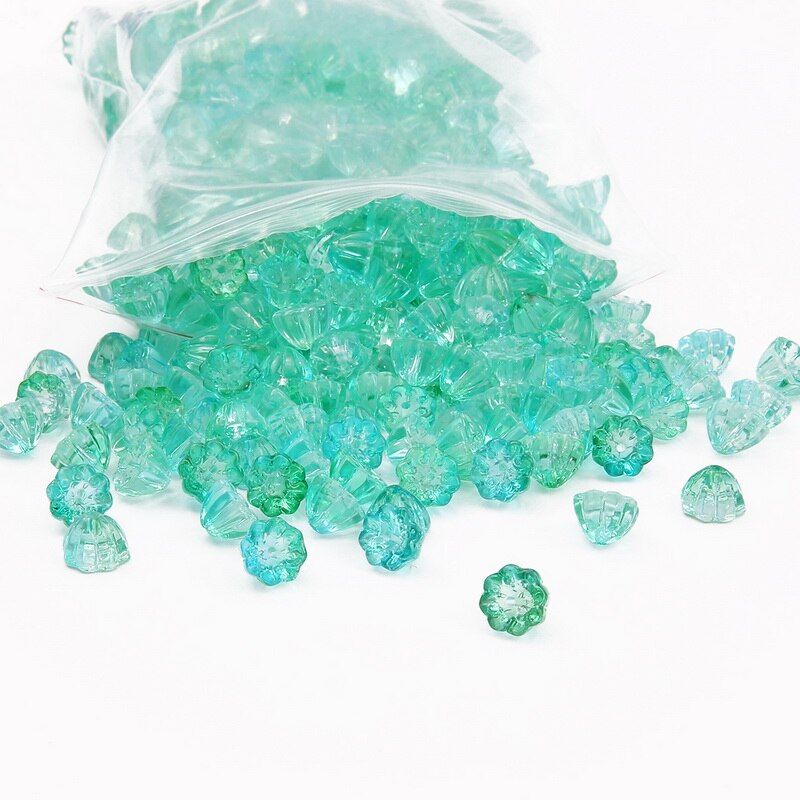 10 stk 11 x 7mm glas lotus perler farvede glasperl... – Grandado