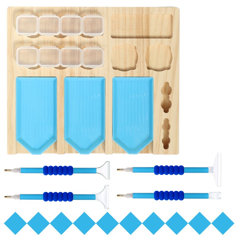 Wood Multilayer Accessories Storage Tray Holder Gl... – Grandado