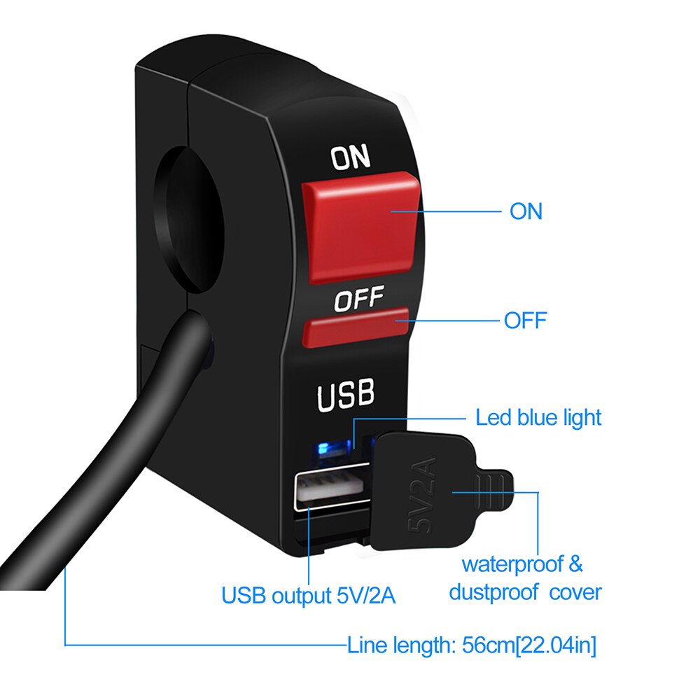 Motorcycle Headlight Switch 12V Waterproof With In... – Grandado