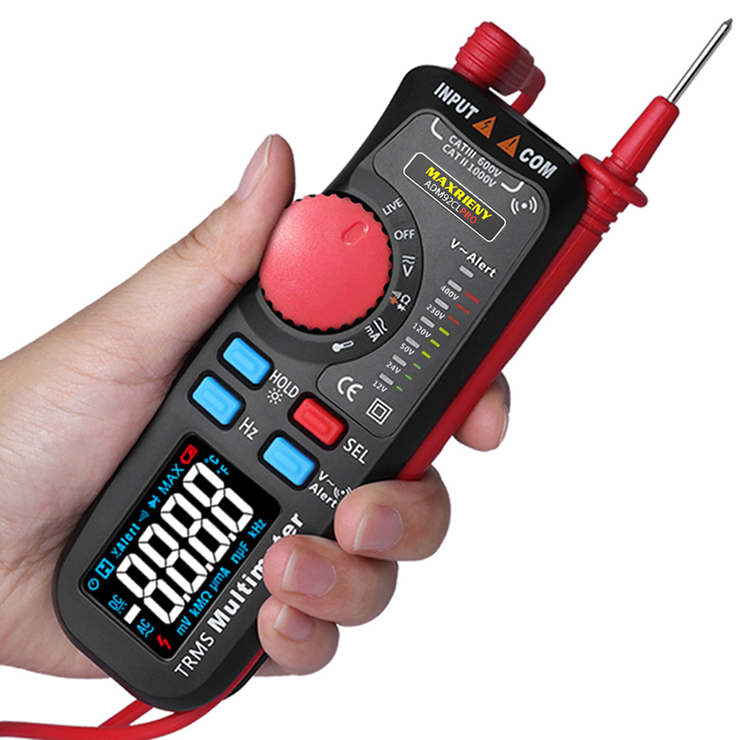 ADM92CL PRO TRMS Dual Modus Multimeter AC/DC Spann... – Vicedeal