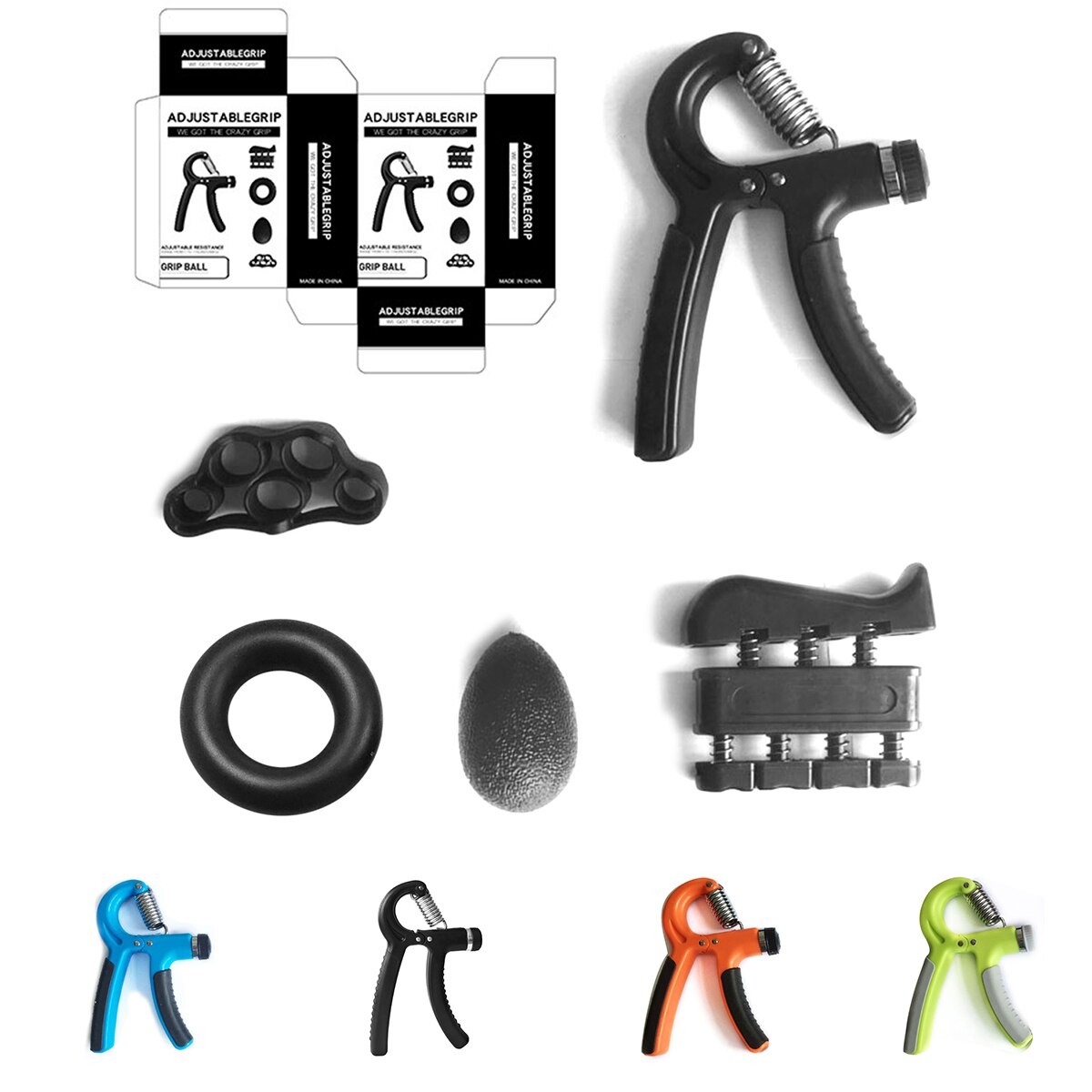 5pcs/Set Resistance Bands Hand Grip Strengthener S... – Grandado