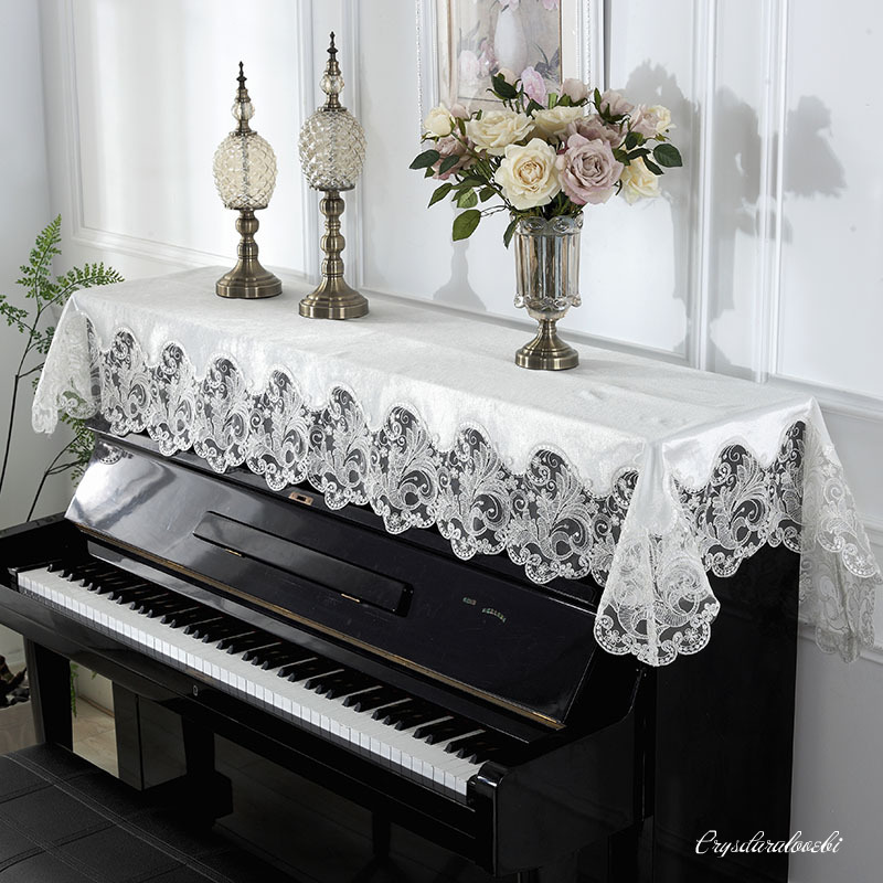 High-end Lace Piano Cover Half Cover 100*200cm Kor... – Grandado