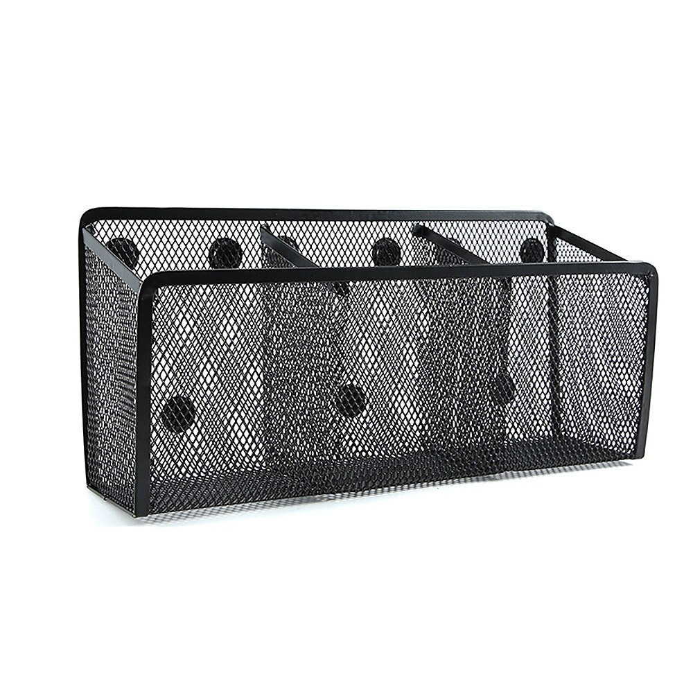 Metal Wire Mesh Magnetic Basket Storage Box Blackb... – Grandado
