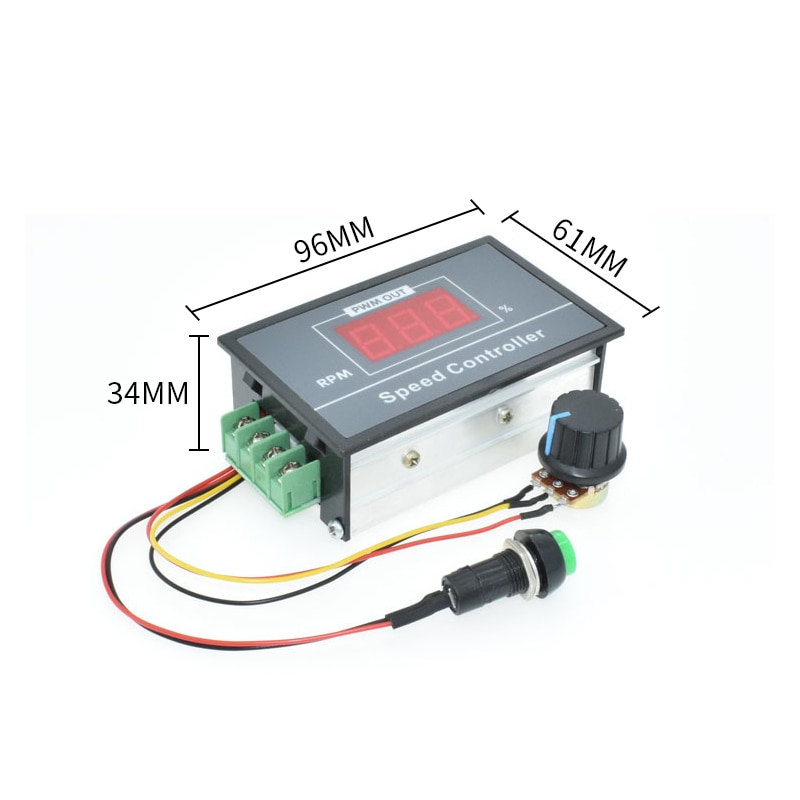 30A Digital LED DC Motor Speed Controller DC 6-60V... – Vicedeal