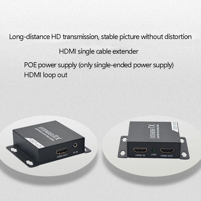 60M HDMI Transmitter Receiver POE EDID Over Cat 5E... – Vicedeal