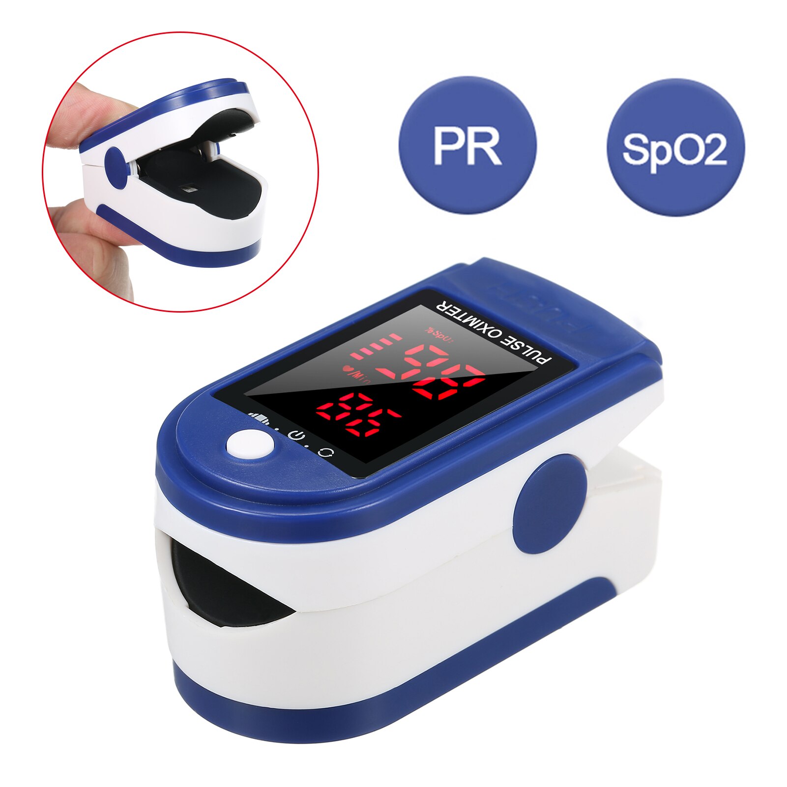 Fingertip Pulse Oximeter SpO2 & PR Monitor Digital... – Grandado